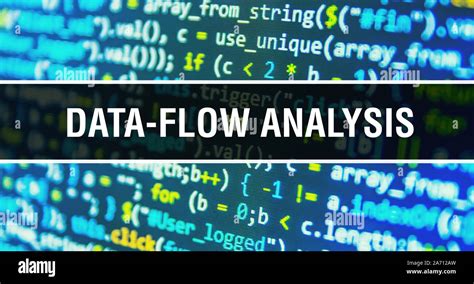 Data Flow Analysis Concept Illustration Using Code For Developing Programs And App Data Flow