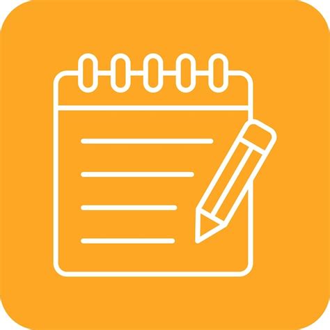 Icono De Las Notas Vector Premium