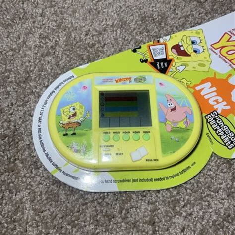 Spongebob Squarepants Nickelodeon Electronic Handheld Yahtzee Jr Parker Brothers 4660911781