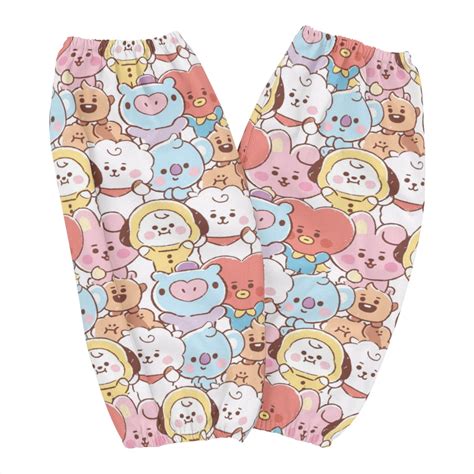 Bt21 2 Pairs Of Cute Waterproof Sleeves Chore Sleeves Cartoon Waterproof Kitchen Arm Covers