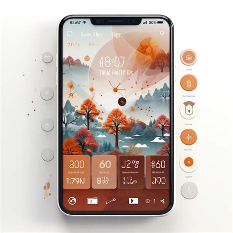 Premium Vector Realistic Vector Mobile App Design On White Background