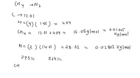 Solved Calculate The Root Mean Square Velocities Of Ch4 G And N2 G