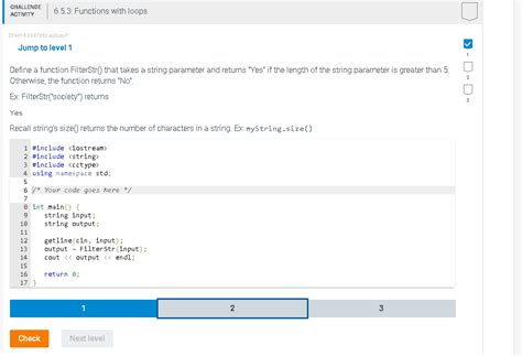 solved challenge activity 6 5 3 functions with loops