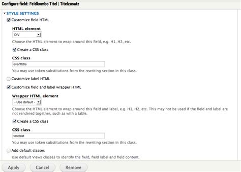 How To Override Default Class Of Custom Text Field In Views Drupal Answers