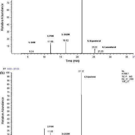 Concentration Of Gpp Fpp Ggpp A Squalene Ergosterol And Download Scientific Diagram