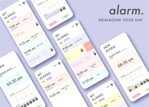 Alarm Ui On Behance Alarm Ui On Behance