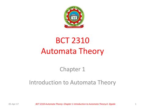 SOLUTION: Chapter 1 introduction to automata theory - Studypool