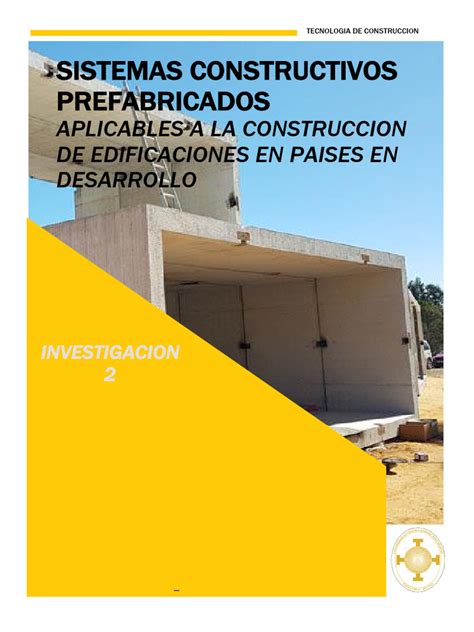 Sistemas Constructivos Prefabricados Nstrc Pdf Pdf