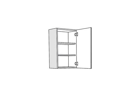 Кухненски шкаф горен с една врата Rustic V45 бял • Модулна кухня Rustic бяла • Мебели Монема