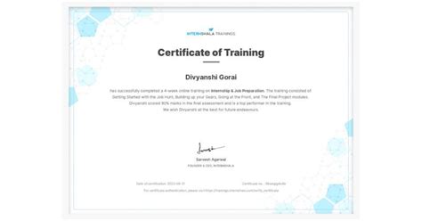 Divyanshi Gorai On Linkedin Successfully Completed The Internship And Job Preparation Training From