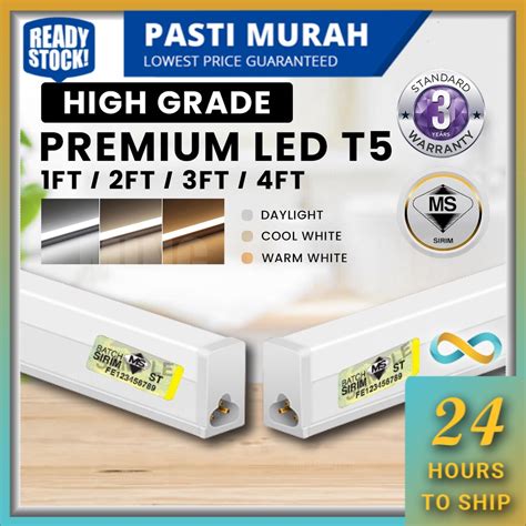 [sirim] Led T5 Tube Light Wall Ceiling Strip Lighting Lampu T5 Led