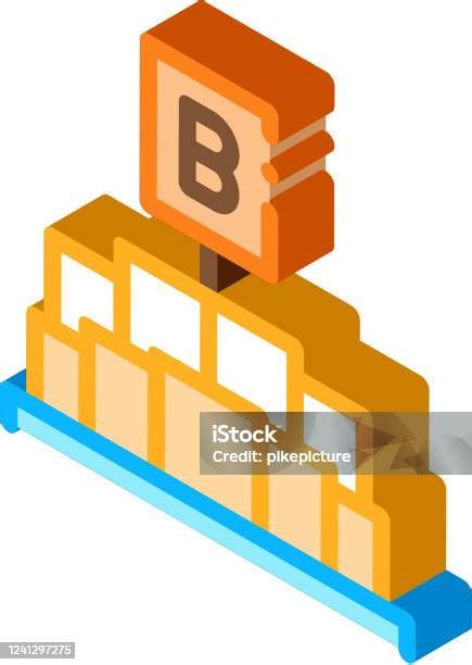 버터 의 조각 들고 문자 B 기호 등각투영 아이콘 벡터 일러스트 단일 객체에 대한 스톡 벡터 아트 및 기타 이미지 단일 객체