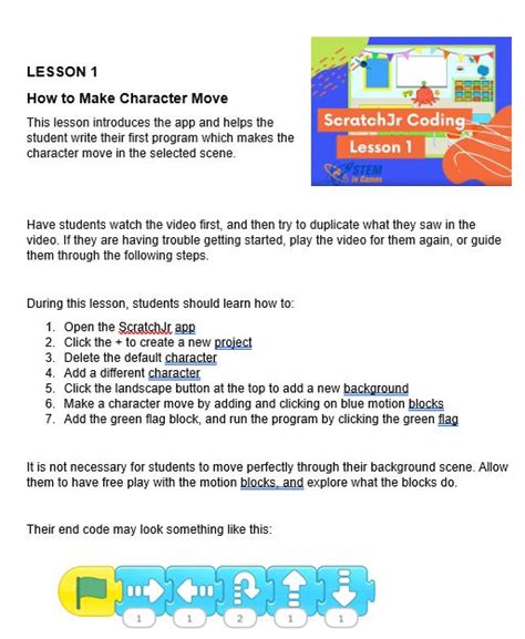 scratch jr coding 15 lessons stem in games
