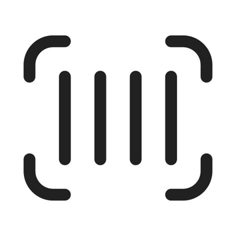 barcode scanner regular user interface and gesture icons