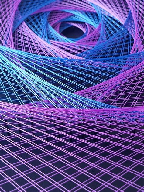 Rose Of Space String Art Sacred Geometry Meditation Etsy