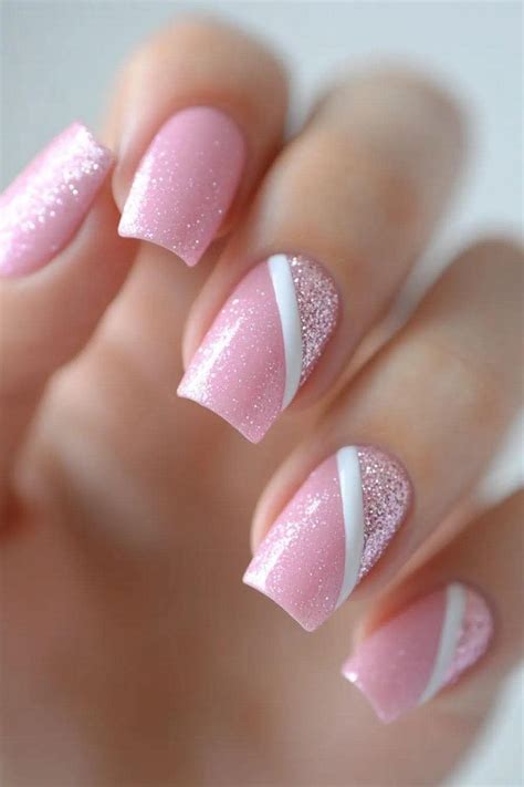 Pin By Cheryl Olsen Radosevich On Nails Pink Glitter Nails Pink Nail