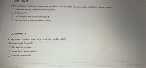 Solved QUESTION If The Correlation Coefficient Between Chegg