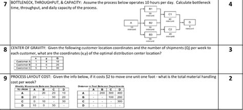 Solved BOTTLENECK THROUGHPUT CAPACITY Assume The Process Below 1 Answer Transtutors