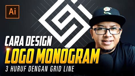 Cara Design Logo Monogram Tutorial Adobe Illustrator YouTube