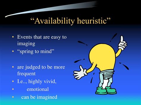 Ppt The Availability Heuristic Powerpoint Presentation Free Download