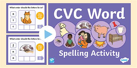 Editable Cvc Word Spelling Powerpoint Activity Twinkl