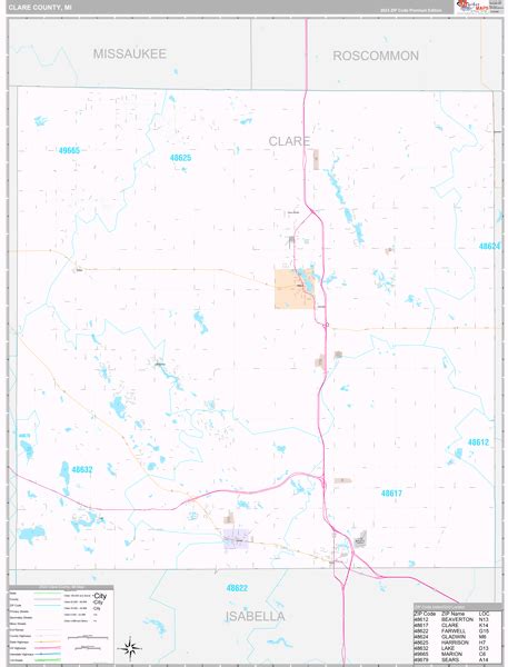Maps Of Clare County Michigan