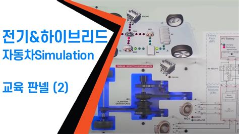 하이브리드 전기 자동차교육 판넬과 시뮬레이션sw 2 Youtube