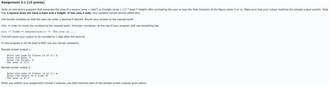 Solved Assignment Points Write An Interactive Chegg