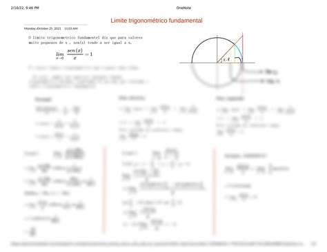 Solution Calculo I Limite Trigonometrico Fundamental Studypool