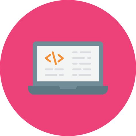 Laptop Coding Vector Icon Vector Art At Vecteezy