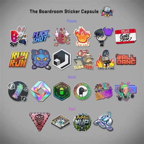 New Csgo Update Introduces Boardroom Sticker Capsule And Bug Fixes