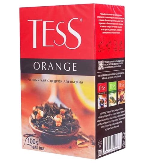 Купить Чай Tess Oранж 100 гр черный с цедрой апельсина (15) (0646 ...