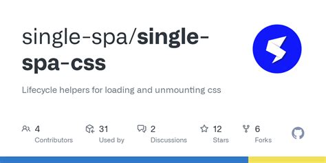 Github Single Spasingle Spa Css Lifecycle Helpers For Loading And