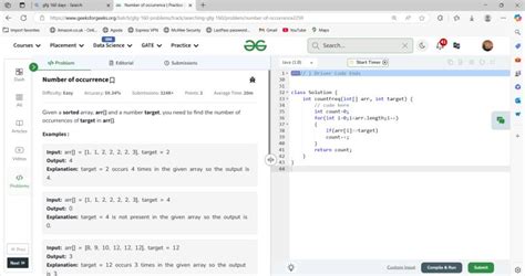 Dsa 60daysofcode Codingchallenge Geeksforgeeks Nariki Mahesh