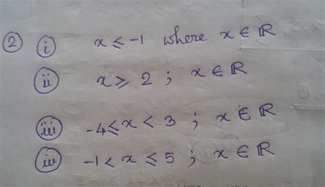 Linear Inequations In One Variable Concise Middle School Mathematics By R K Bansal Class