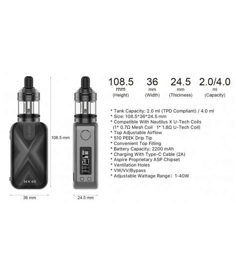 Aspire NX ROVER Kit With NAUTILUS XS