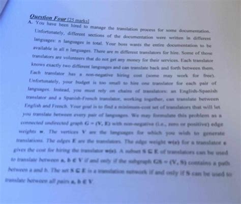 Solved Question Four 25 Marks A You Have Been Hired To