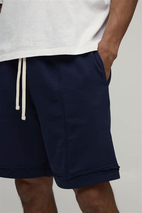 Baggy Drop Crotch Exposed Seam Loopback Short