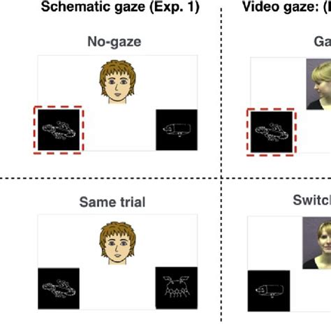 Screenshots Of Exposure And Test Trials From Experiments 14 The Top