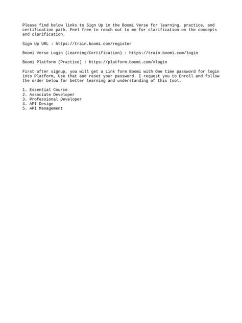 boomi training notes pdf
