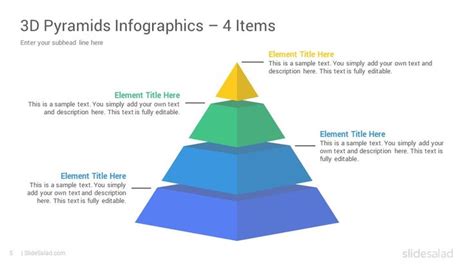 D Pyramids Infographics PowerPoint Presentation Template Updated SlideSalad Presentation