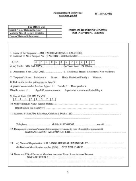 Individual Return It 11ga 2023 5 1 Pdf Expense Taxes