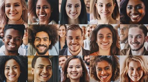 Many Happy Diverse Ethnicity Different Young And Old People Group