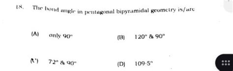 The Bond Angle In Pentagonal Bipyramidal Geometry Is Are Filo
