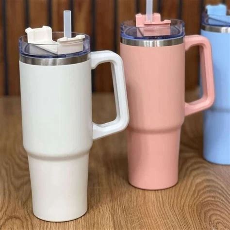 خرید و قیمت تراول ماگ بی نظیری دسته دار و نی دار مخصوص داخل ماشین و