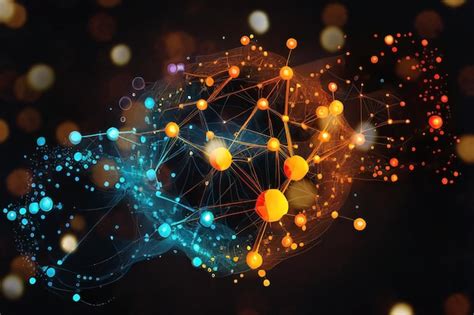 Premium Ai Image Big Data Network Connection Background