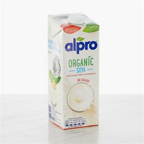 Alpro Milk Soya Organic Unsweetened 1x1 Lt