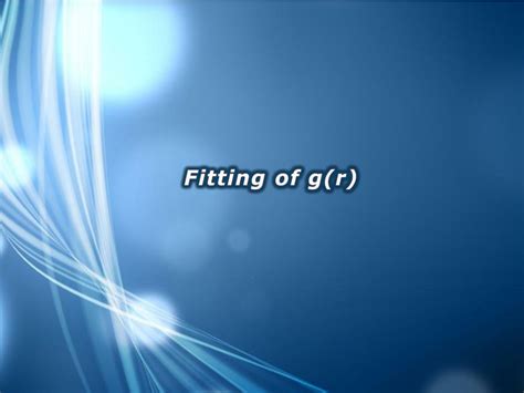 ppt calculation of radial distribution function g r by molecular