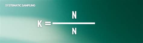 Systematic Sampling Formula