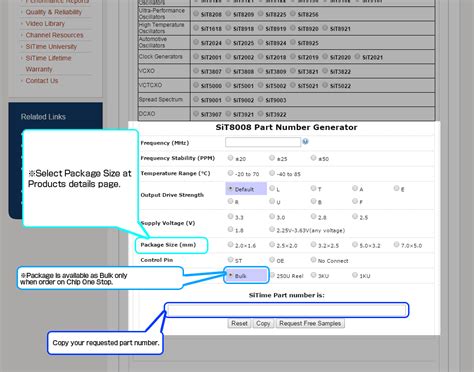 How To Order Sitime Oscillators チップワンストップ 電子部品・半導体の通販サイト Sp